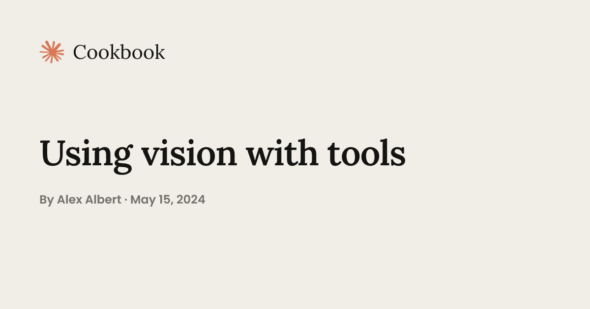 Using vision with tools | Claude Cookbook