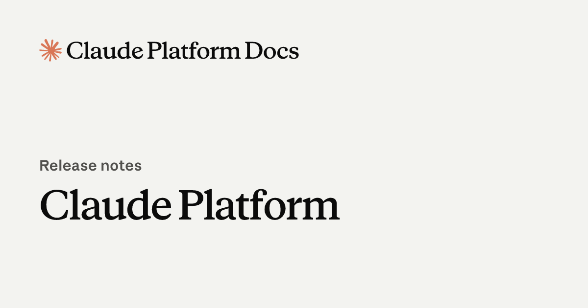 Claude Platform - Claude Platform Docs