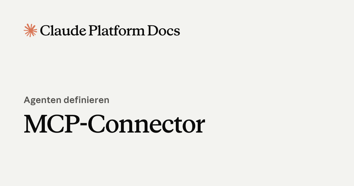 MCP-Connector - Claude API Docs