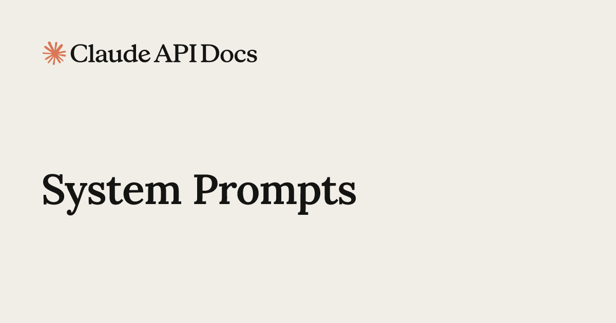 Giving Claude a role with a system prompt - Claude API Docs