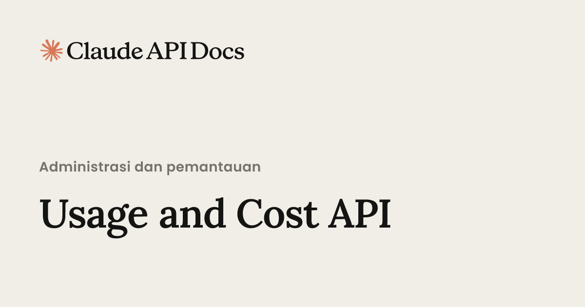 Usage and Cost API - Claude Docs